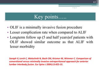 Lumbar interbody fusion indications techniques and complications | PPT