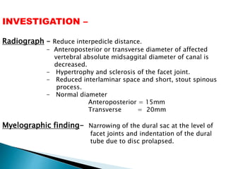 LUMBER CANAL STENOSIS ppt (5) | PPTX