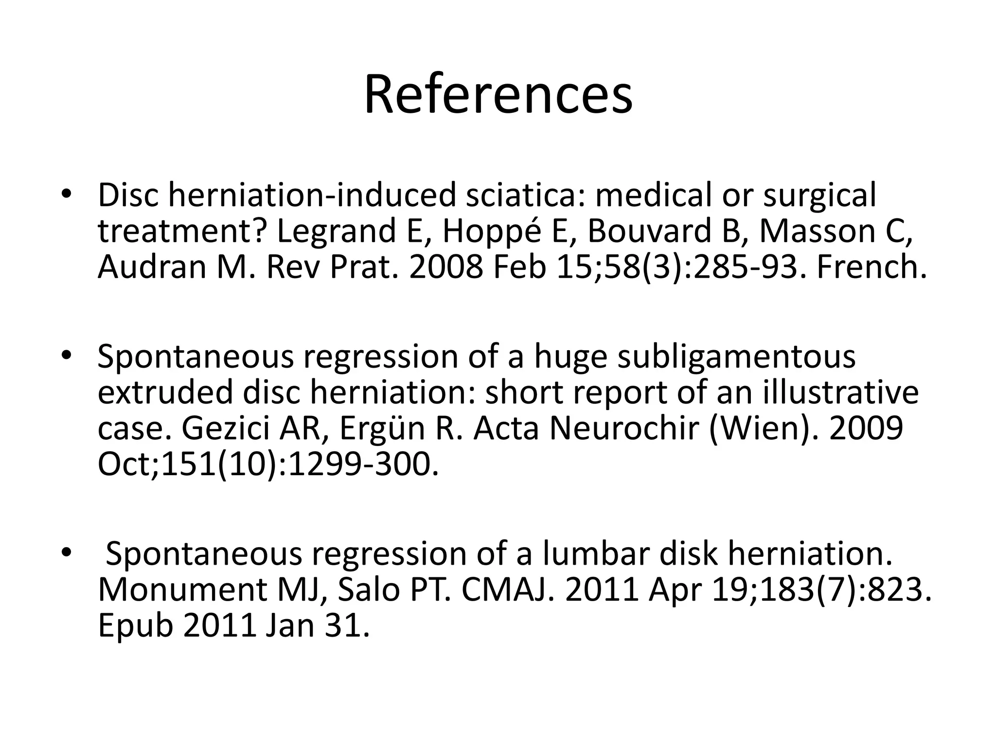 Lumbar disc extrusion –clinical relation with size | PPTX