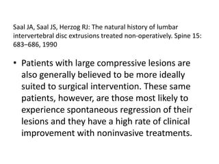 Lumbar disc extrusion –complete absorption | PPTX
