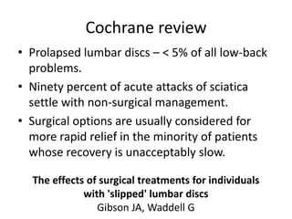 Lumbar disc extrusion –complete absorption | PPTX