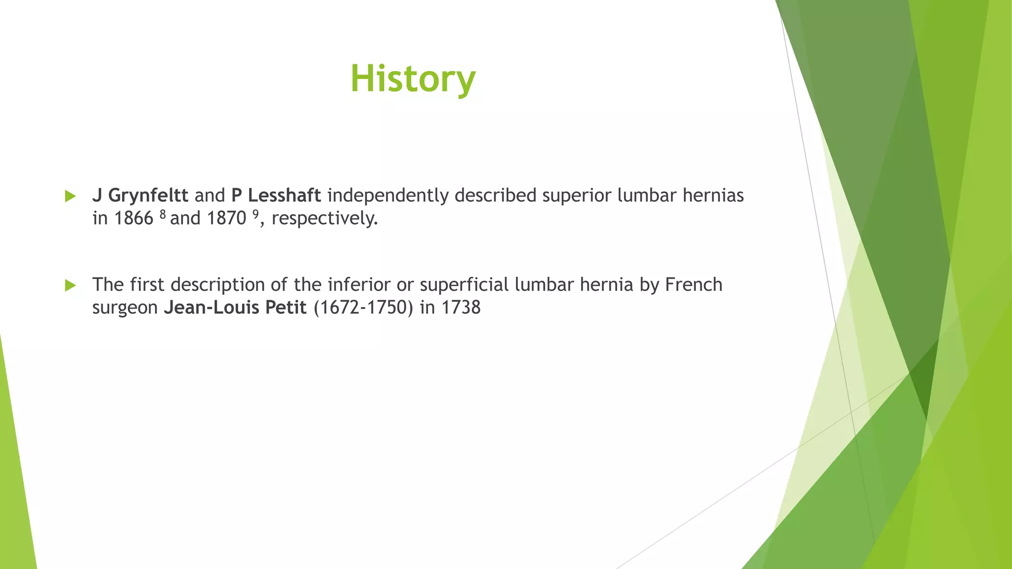 Lumbar hernia | PPTX