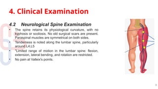 Lumbar herniation case discussion for students | PPTX