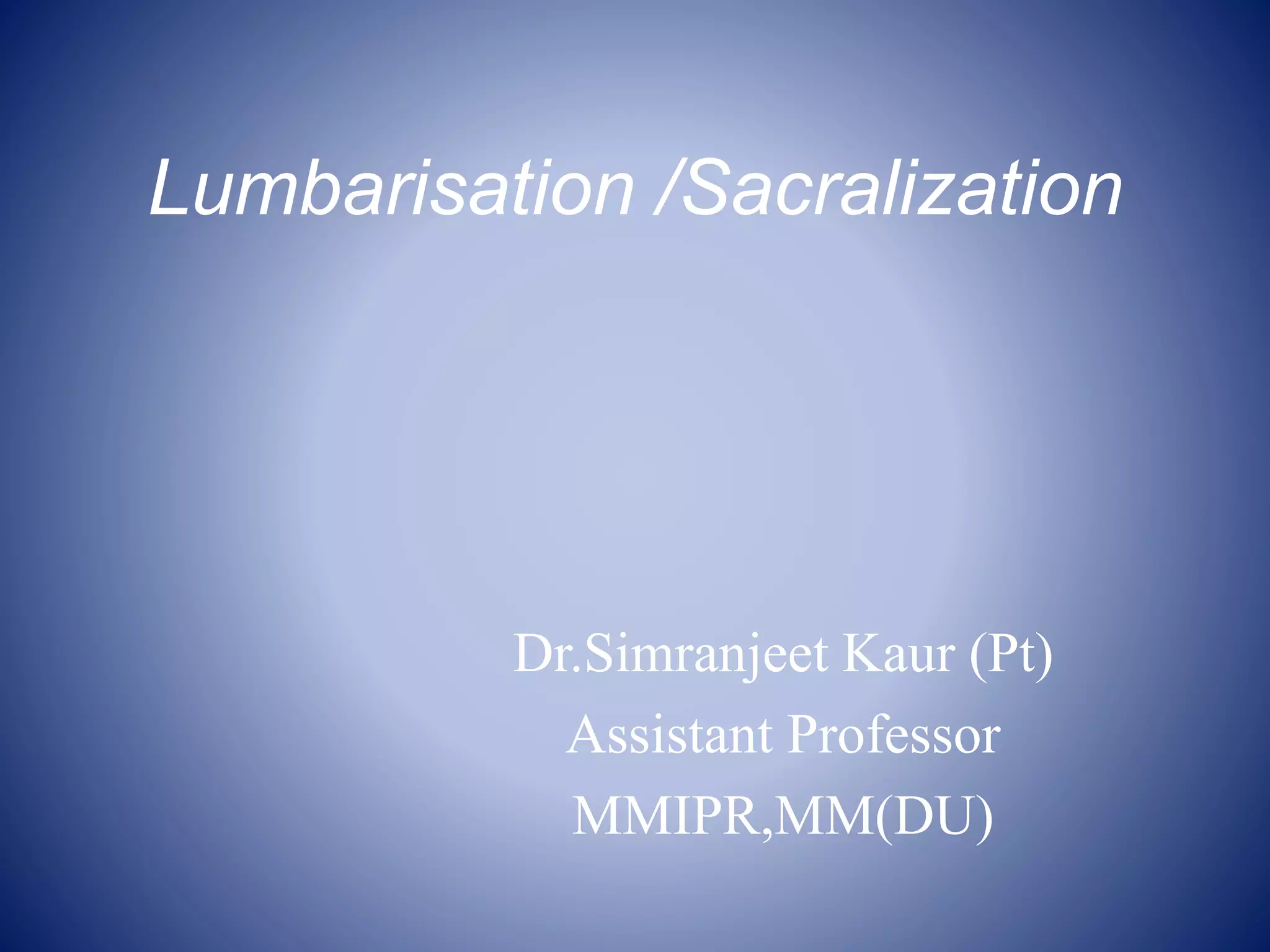 lumbarisation.pptx