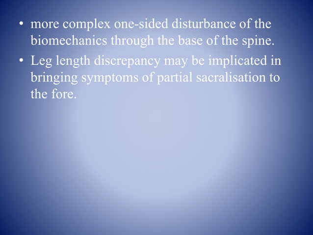 lumbarisation.pptx | Physical Therapy | Wellness