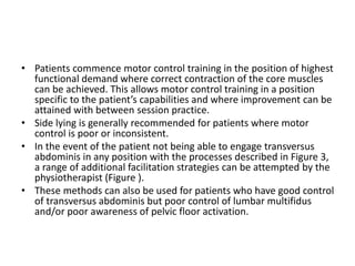 Lumbar Motor Control Training.pptx