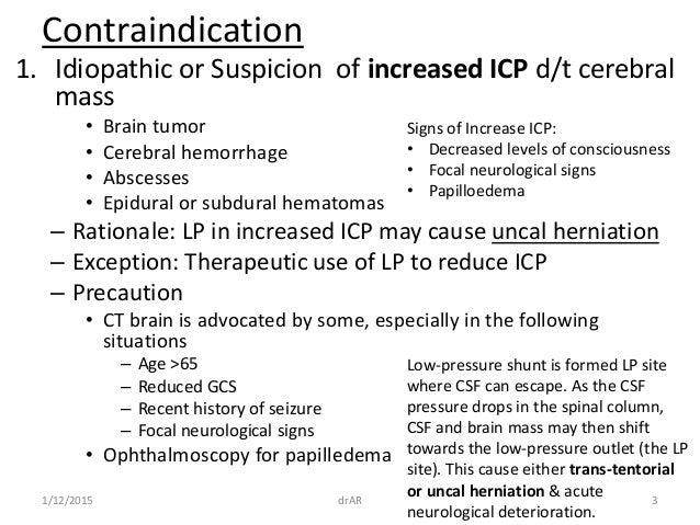 Lumbar puncture