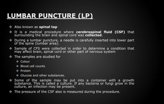 Lumbar Puncture | PPT