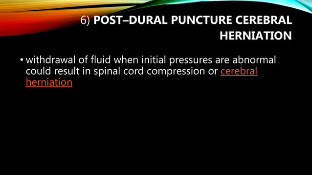 Lumbar puncture | PPTX | Brain and Nervous System Disorders | Diseases ...