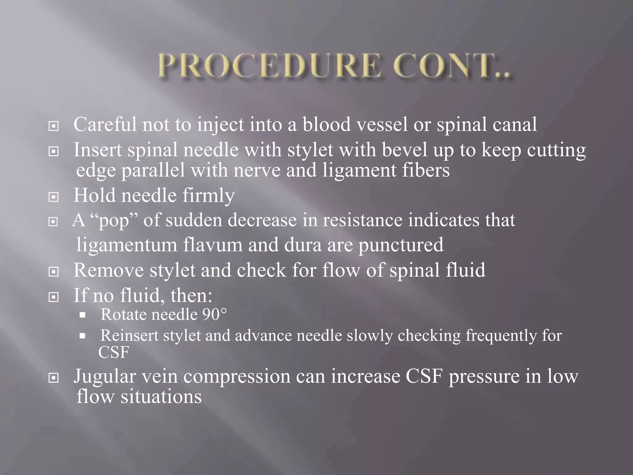 Lumbar Puncture | PPTX