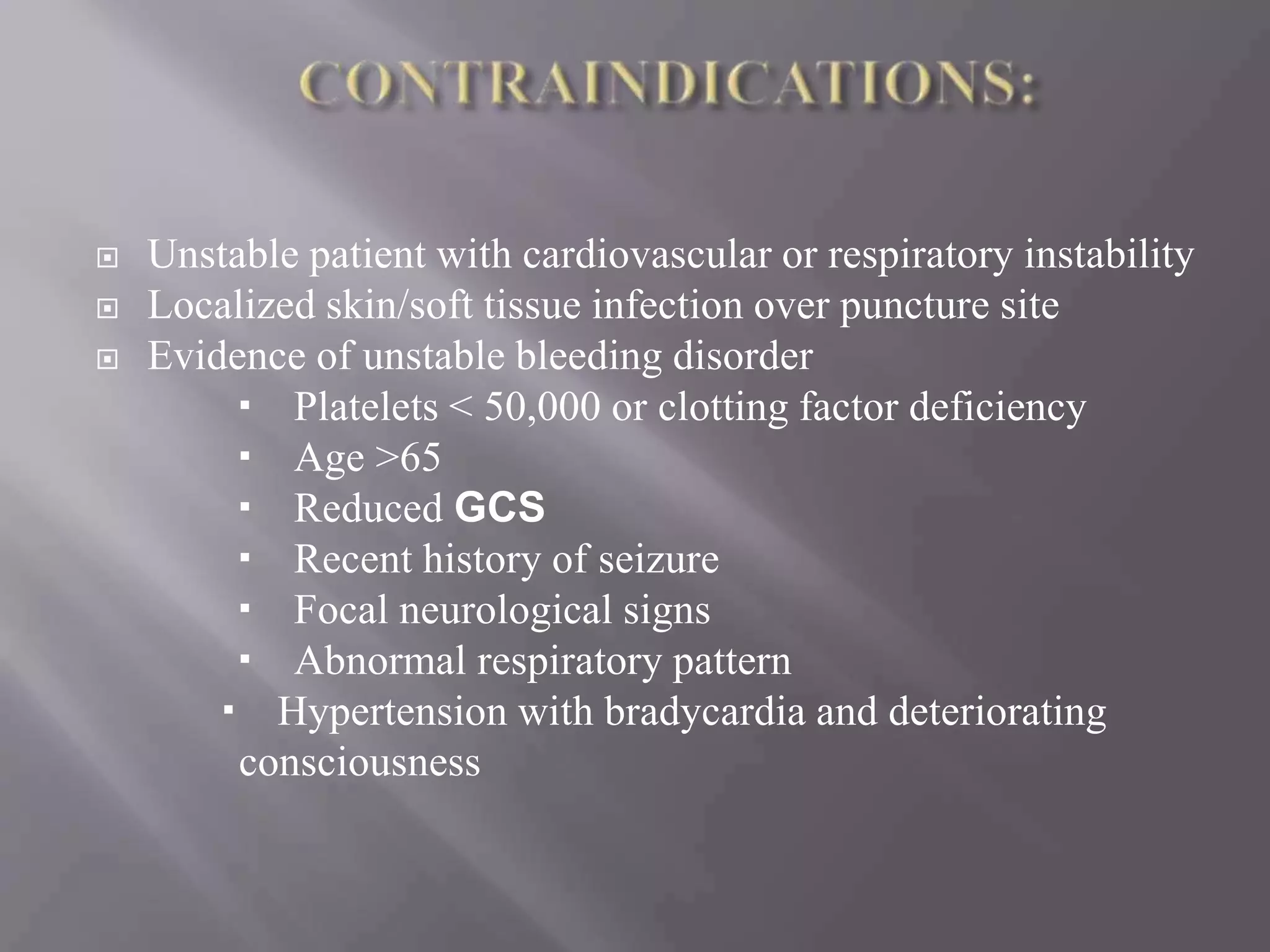 Lumbar Puncture | PPTX