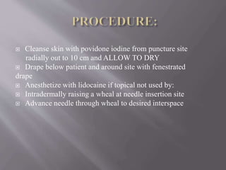 Lumbar Puncture | PPTX