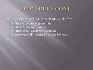 Lumbar Puncture | PPTX