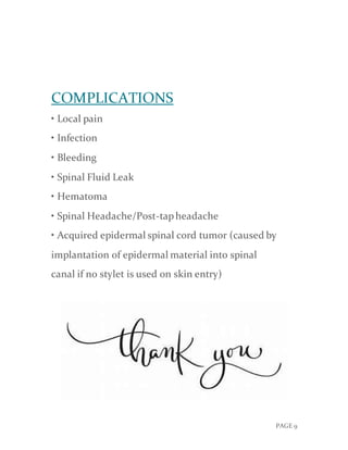 Lumbar puncture | PDF