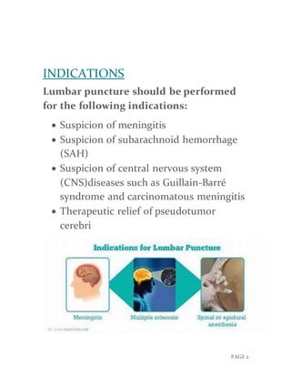 Lumbar puncture | PDF