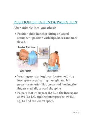 Lumbar puncture | PDF