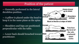 Lumbar puncture - a detailed medical study | all aspects of lumbar ...