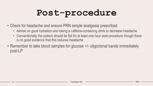 Lumbar Puncture.pptx | First Aid | Injuries
