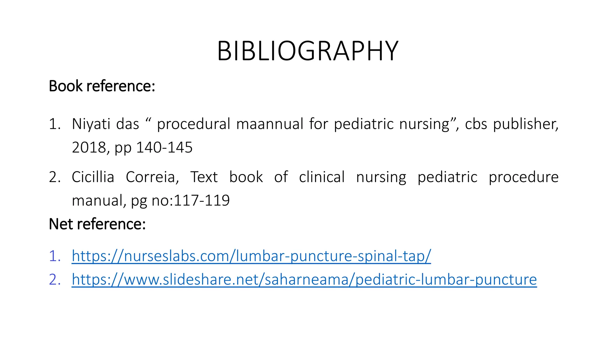 lumbar puncture.pptx child health nursing | PPTX