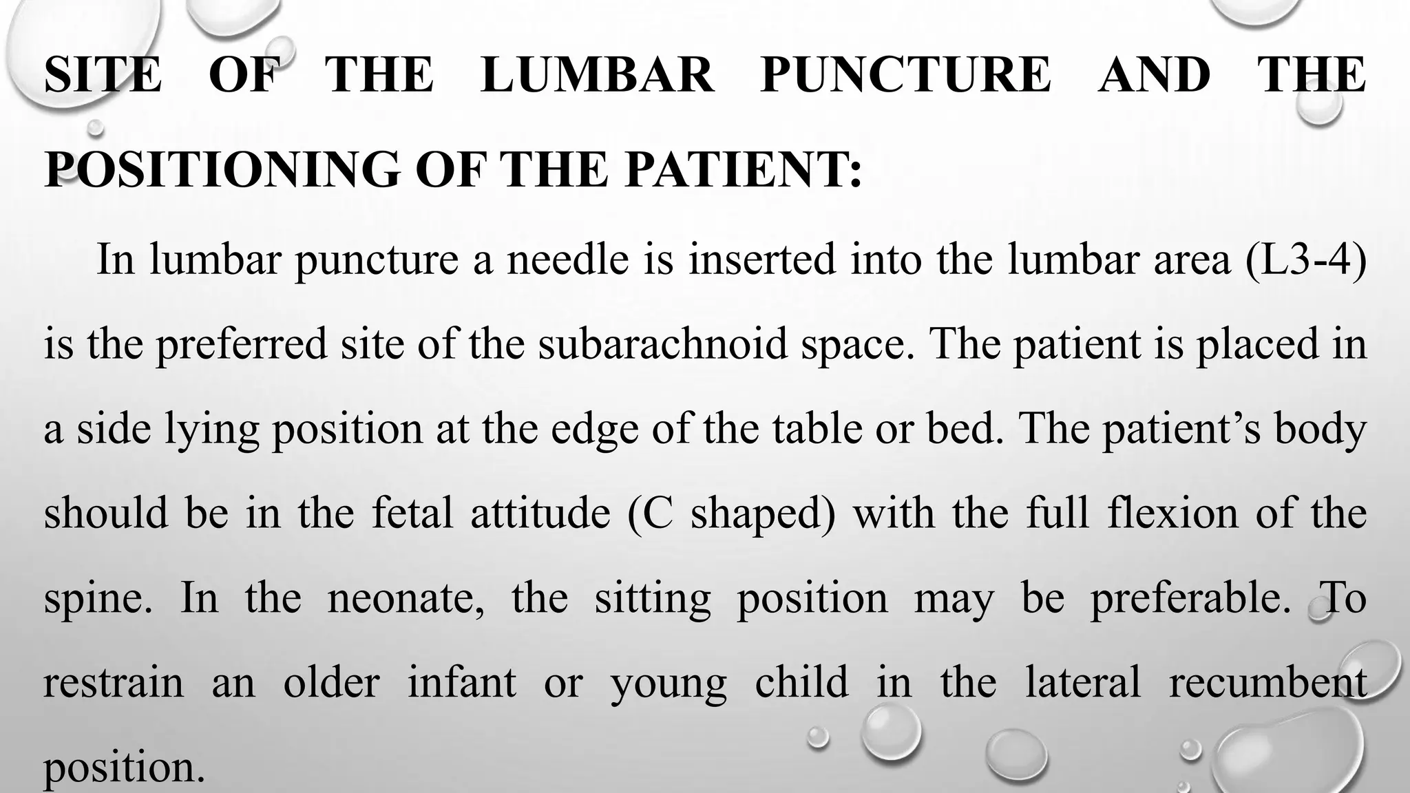 LUMBAR PUNCTURE.....................pptx