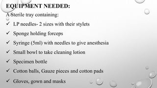 LUMBAR PUNCTURE.....................pptx