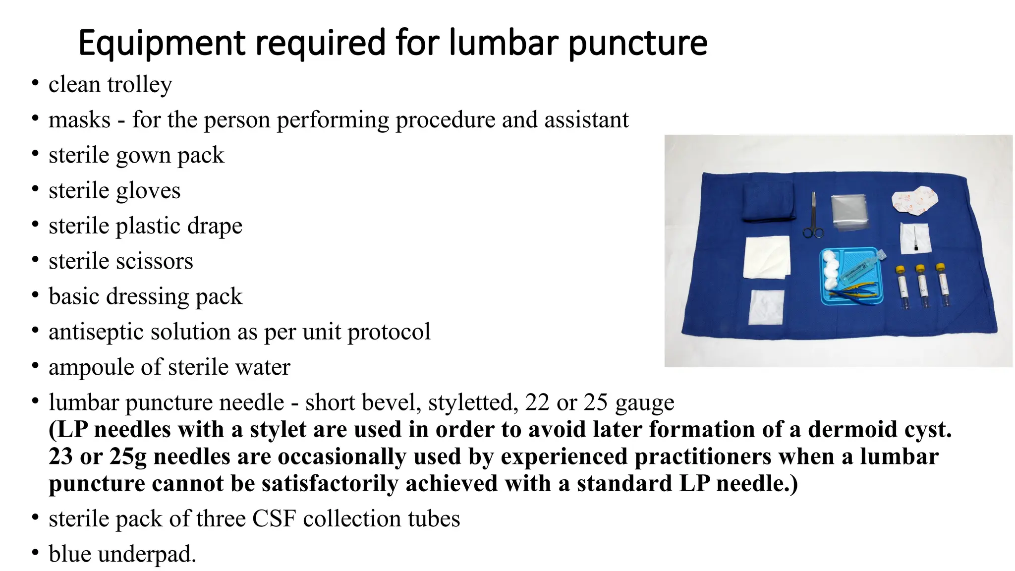 LUMBAR PUNCTURE.in children by dr gavi g patil | PPTX