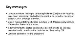 LUMBAR PUNCTURE.in children by dr gavi g patil | PPTX