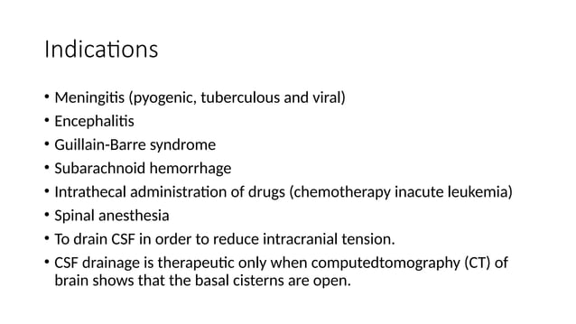 LUMBAR PUNCTURE.in children by dr gavi g patil | PPTX