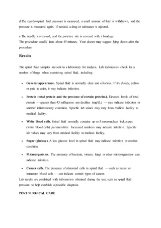 Lumbar puncture | DOCX