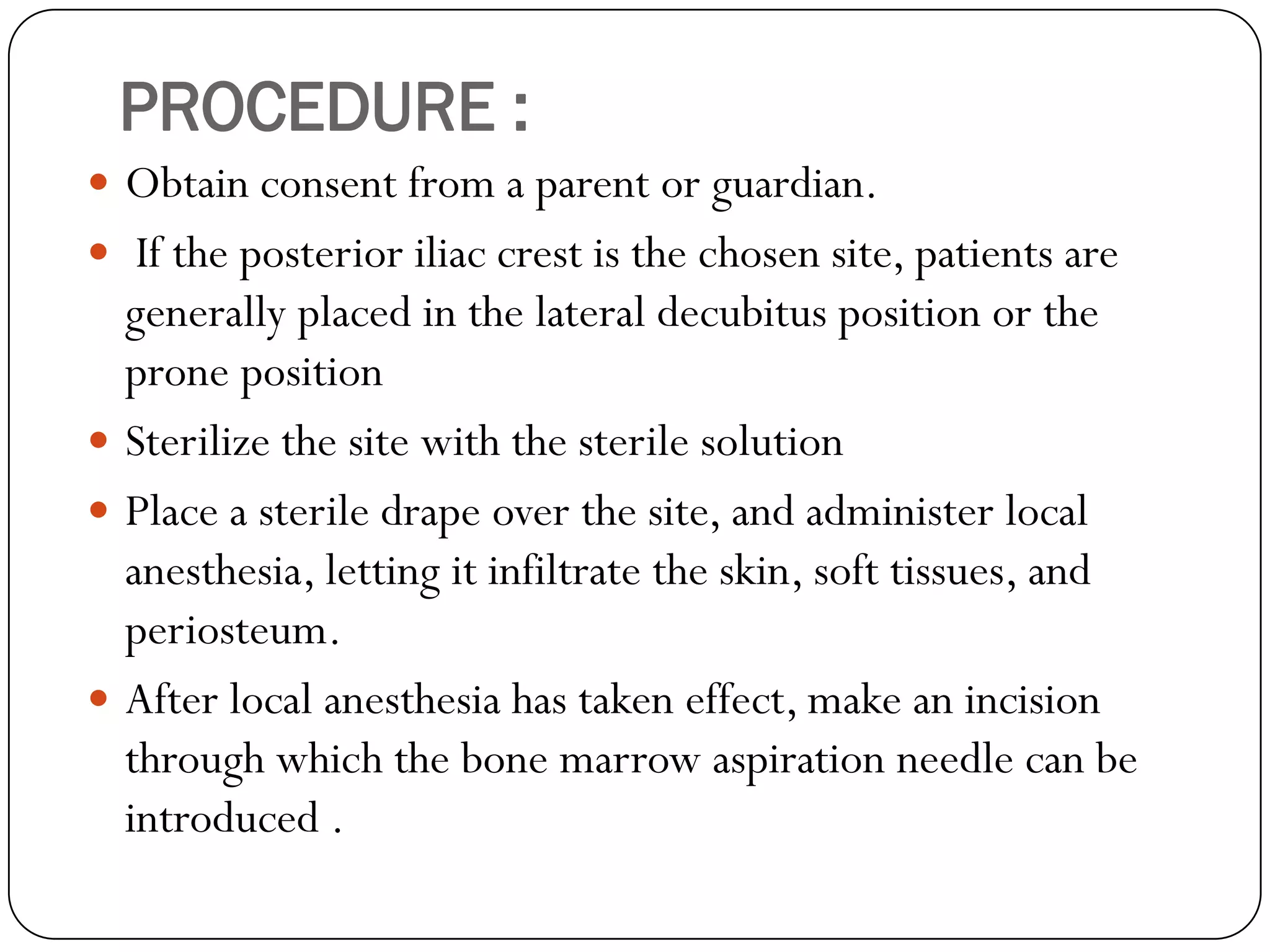 Lumbar puncture and bone marrow aspiration | PPTX
