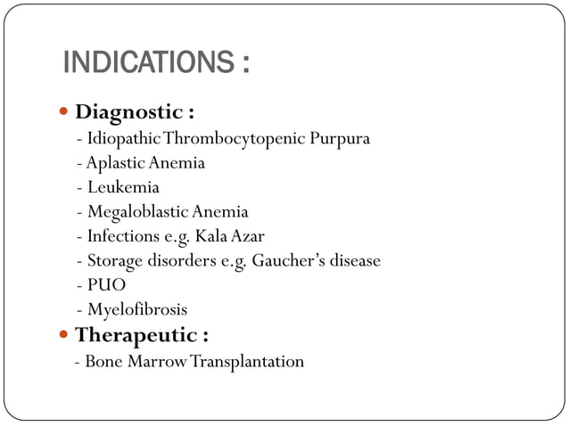 Lumbar puncture and bone marrow aspiration | PPTX | Blood Disorders ...