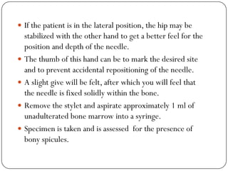 Lumbar puncture and bone marrow aspiration | PPTX