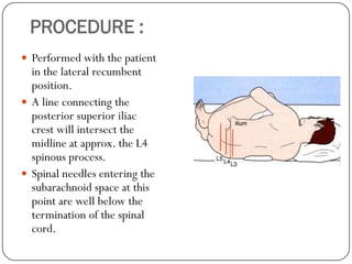Lumbar puncture and bone marrow aspiration | PPTX
