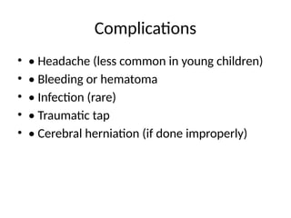Lumbar Puncture Pediatrics. .pptx