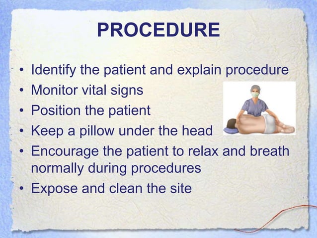 Procedure : ASSISTING WITH LUMBAR PUNCTURE | PPTX