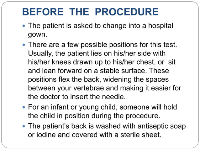 Lumbar Puncture | PPTX | First Aid | Injuries