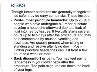 Lumbar Puncture | PPTX