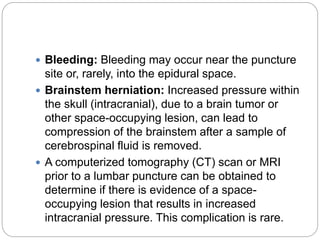 Lumbar Puncture | PPTX