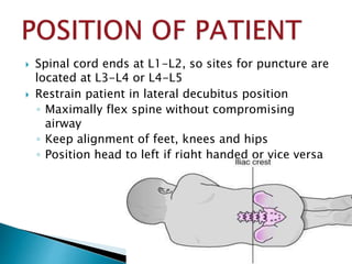After Lumbar Puncture Position