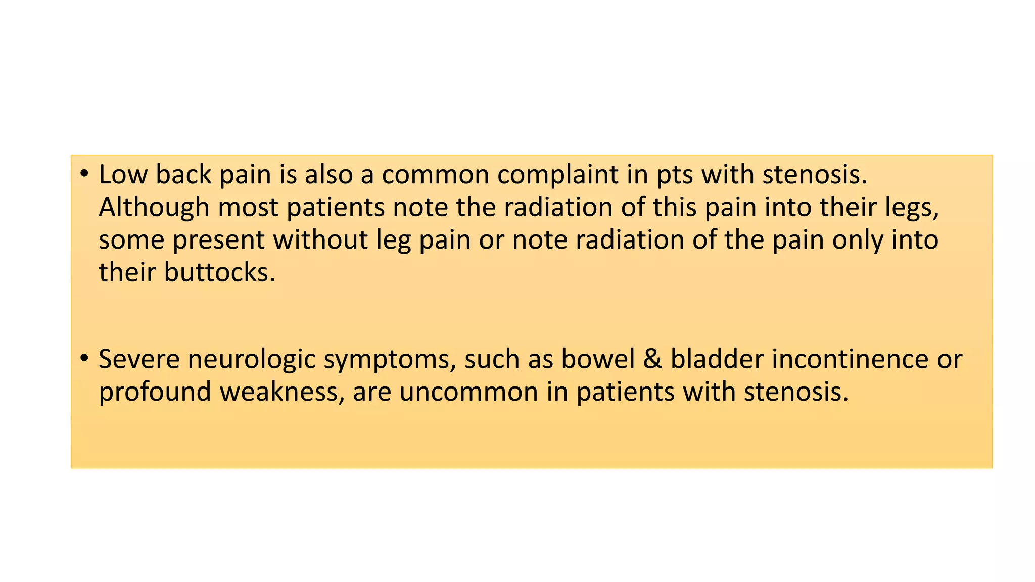 Lumbar Spinal Stenosis Ppt