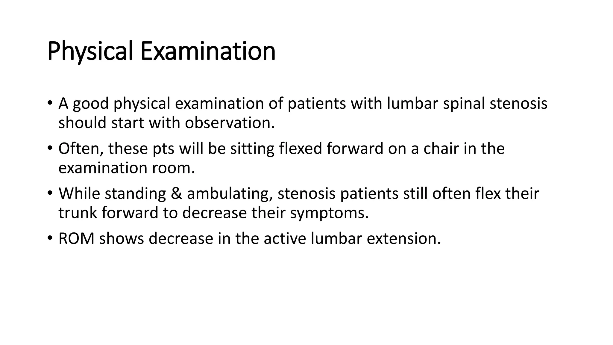 Lumbar spinal stenosis | PPTX