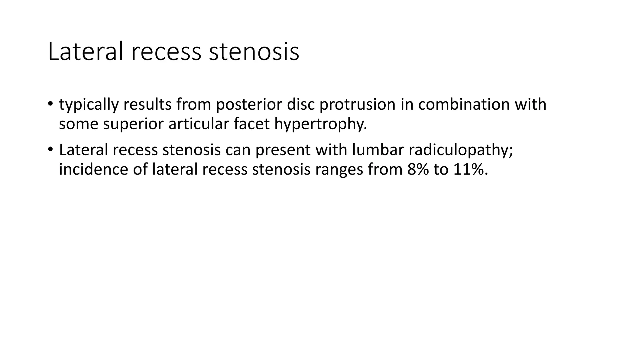 Lumbar spinal stenosis | PPTX