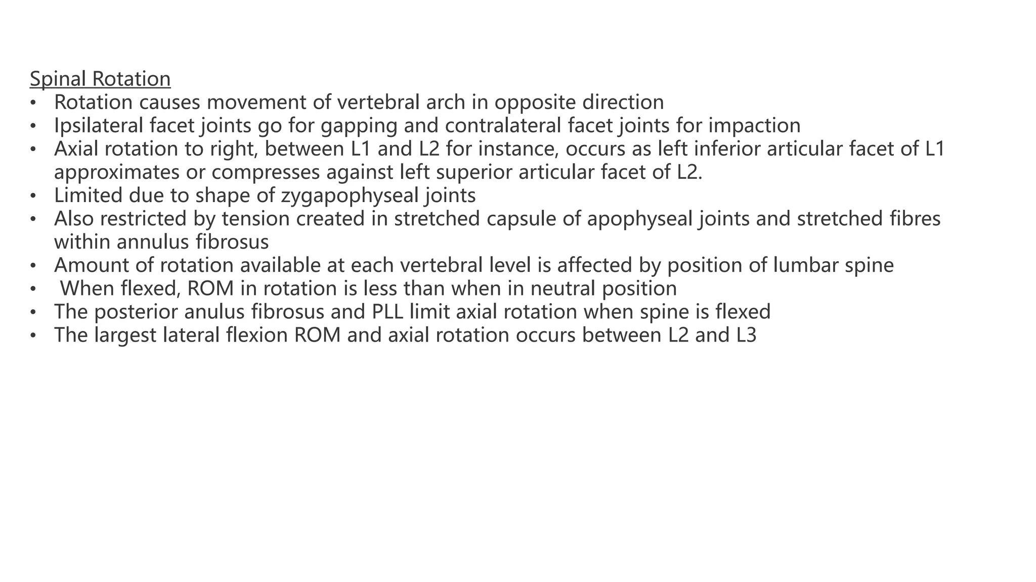 BIOMECHANICS OF LUMBAR SPINE | PPTX