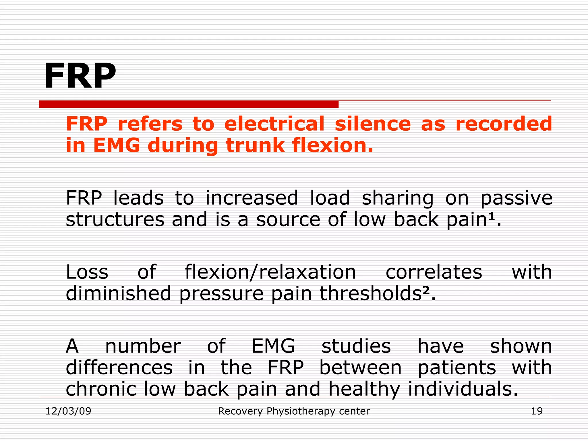 Lumbar Spine Emg | PPT
