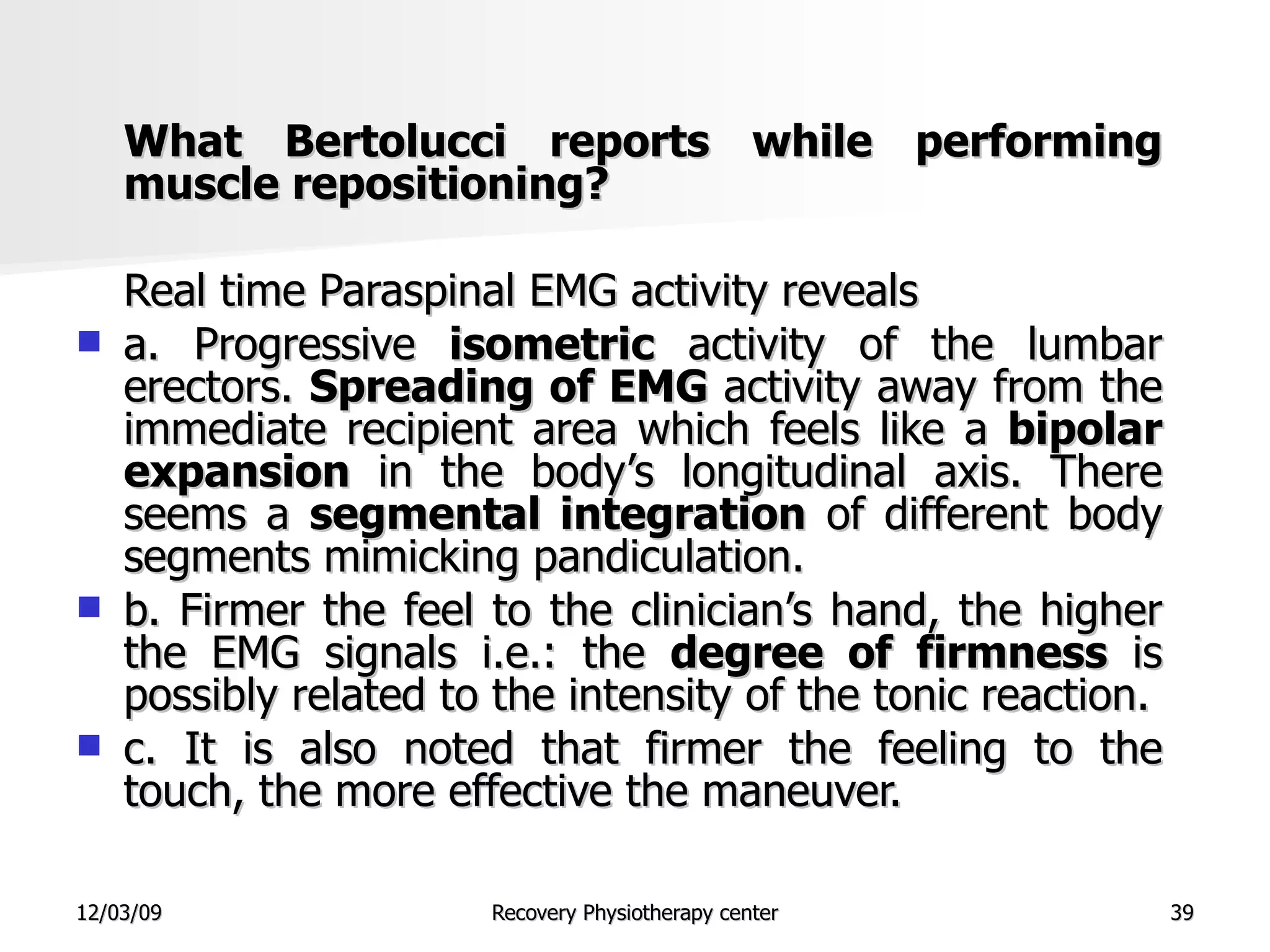 Lumbar Spine Emg | PPT