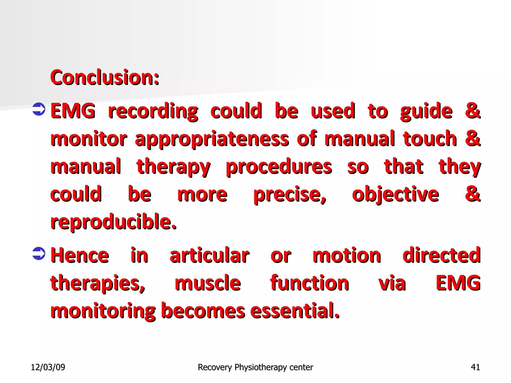 Lumbar Spine Emg | PPT