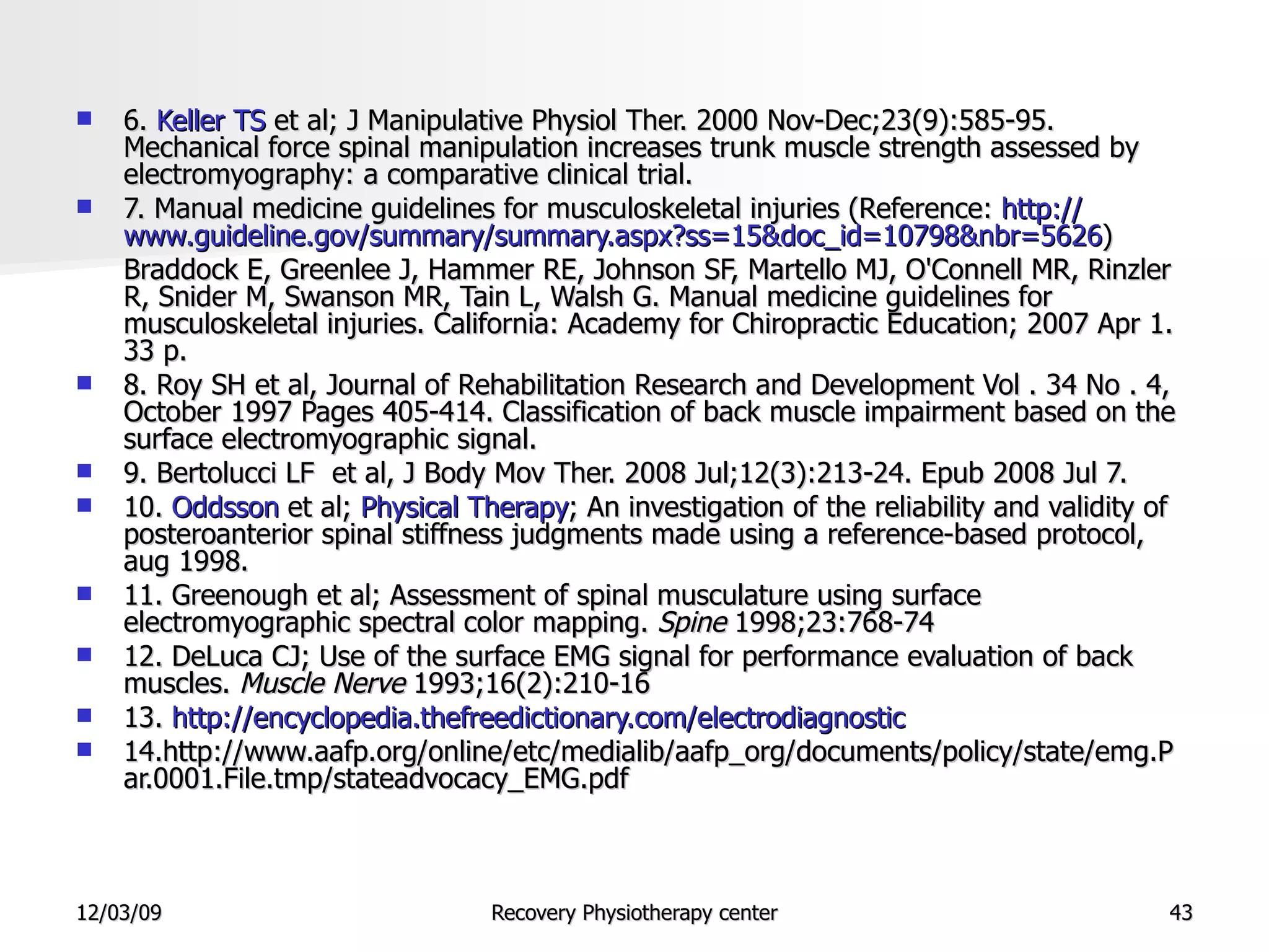 Lumbar Spine Emg | PPT