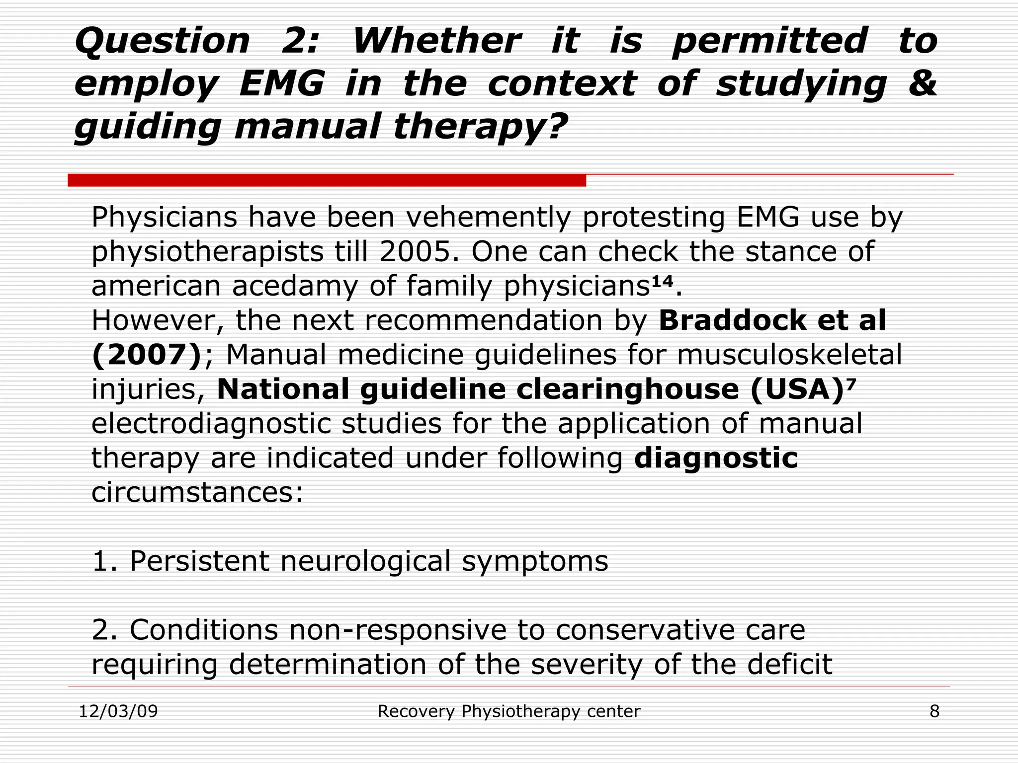 Lumbar Spine Emg | PPT