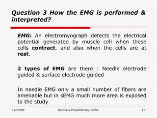 Lumbar Spine Emg | PPT
