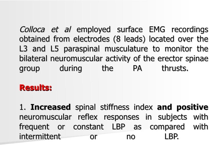 Emg for lower back pain - bdaapex